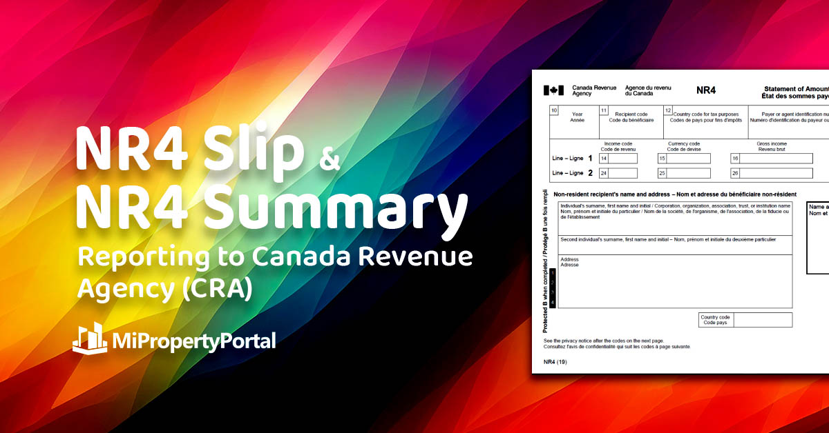 How to File Taxes as a Non-Resident Owner: NR4 Slip Guide